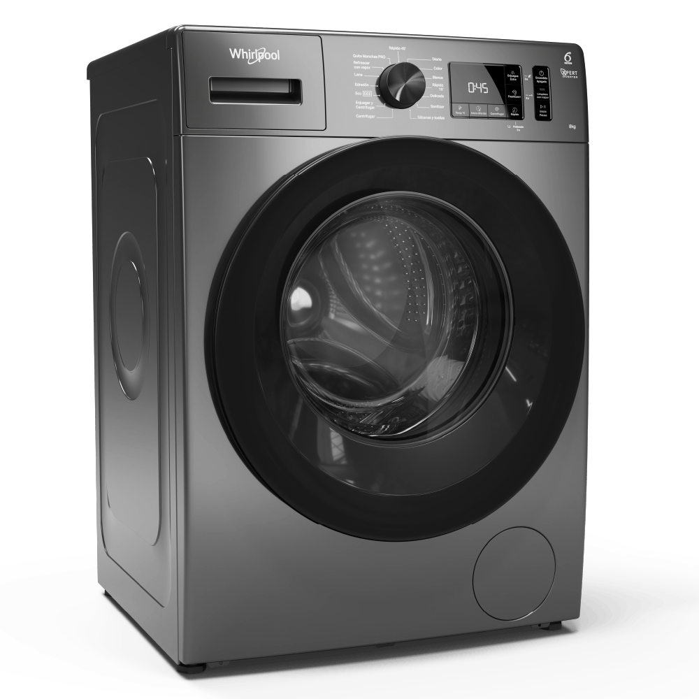 Lavarropas carga frontal 8kg Titanium / Gris Oscuro - Whirlpool Lavarropas carga frontal 8kg Titanium / Gris Oscuro - Whirlpool