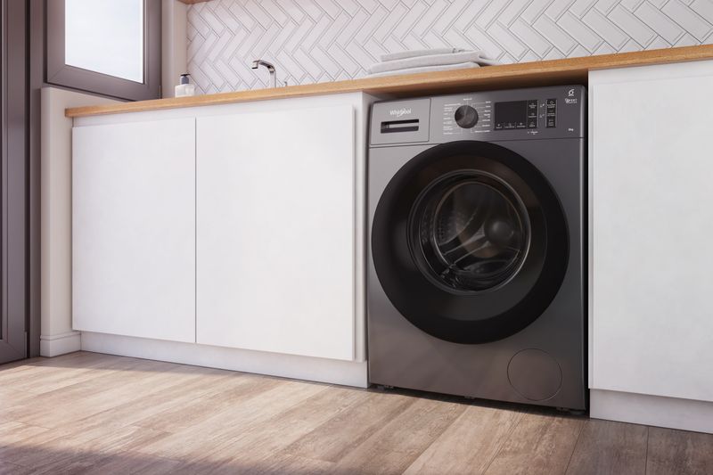 Lavarropas carga frontal 8kg Titanium / Gris Oscuro - Whirlpool Lavarropas carga frontal 8kg Titanium / Gris Oscuro - Whirlpool