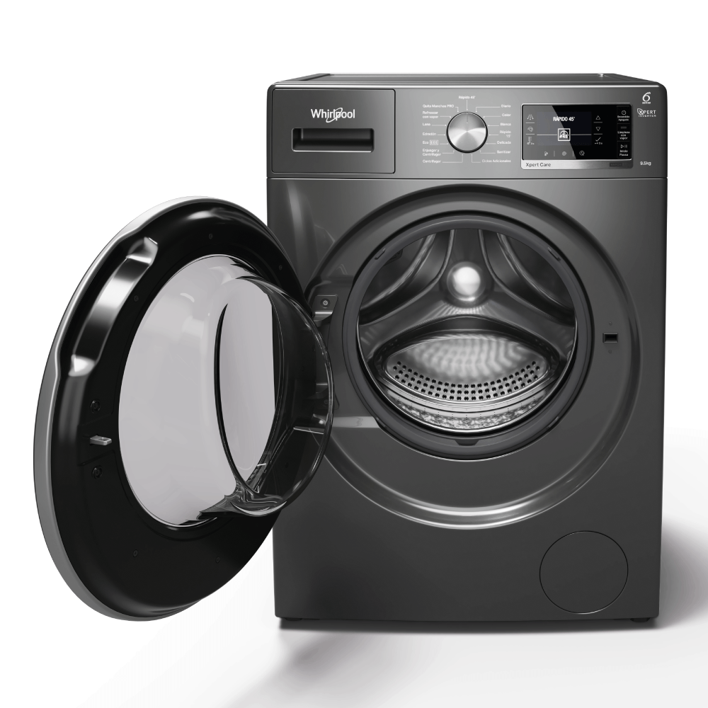 Lavarropas carga frontal 9.5 kg Titanium / Gris Oscuro - Whirlpool Lavarropas carga frontal 9.5 kg Titanium / Gris Oscuro - Whirlpool
