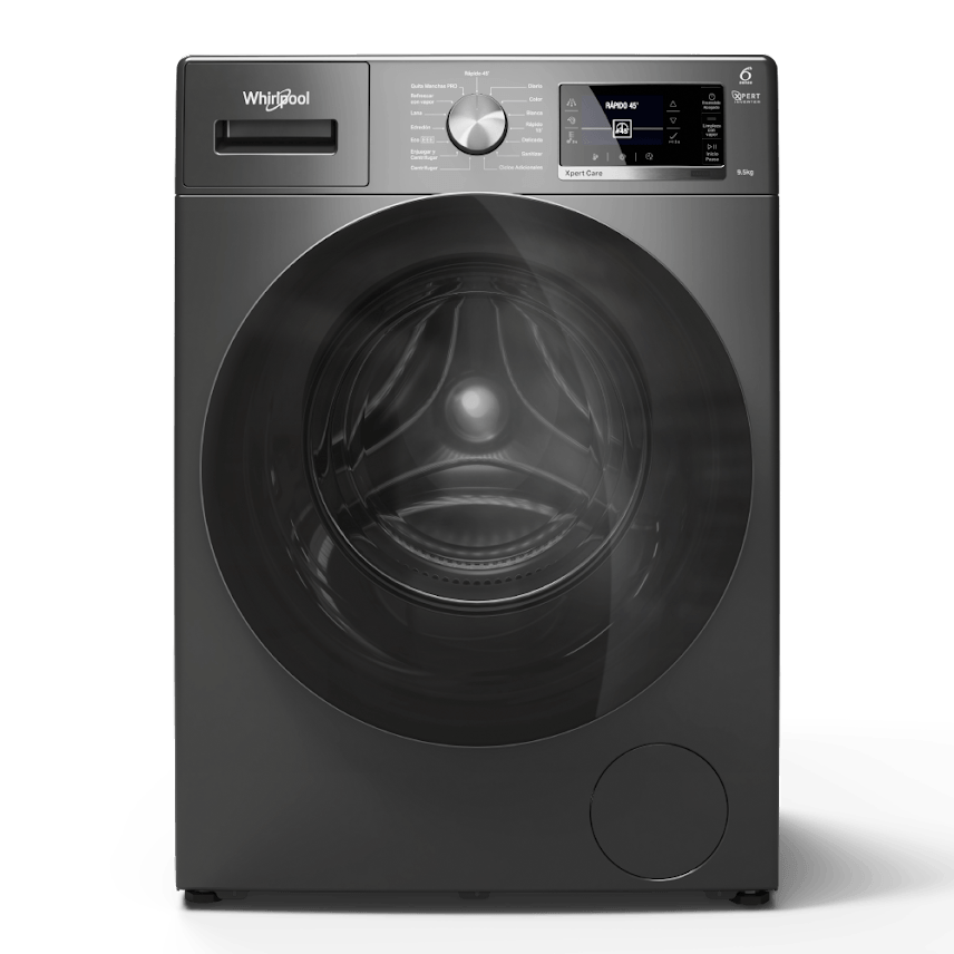 Lavarropas carga frontal 9.5 kg Titanium / Gris Oscuro - Whirlpool Lavarropas carga frontal 9.5 kg Titanium / Gris Oscuro - Whirlpool